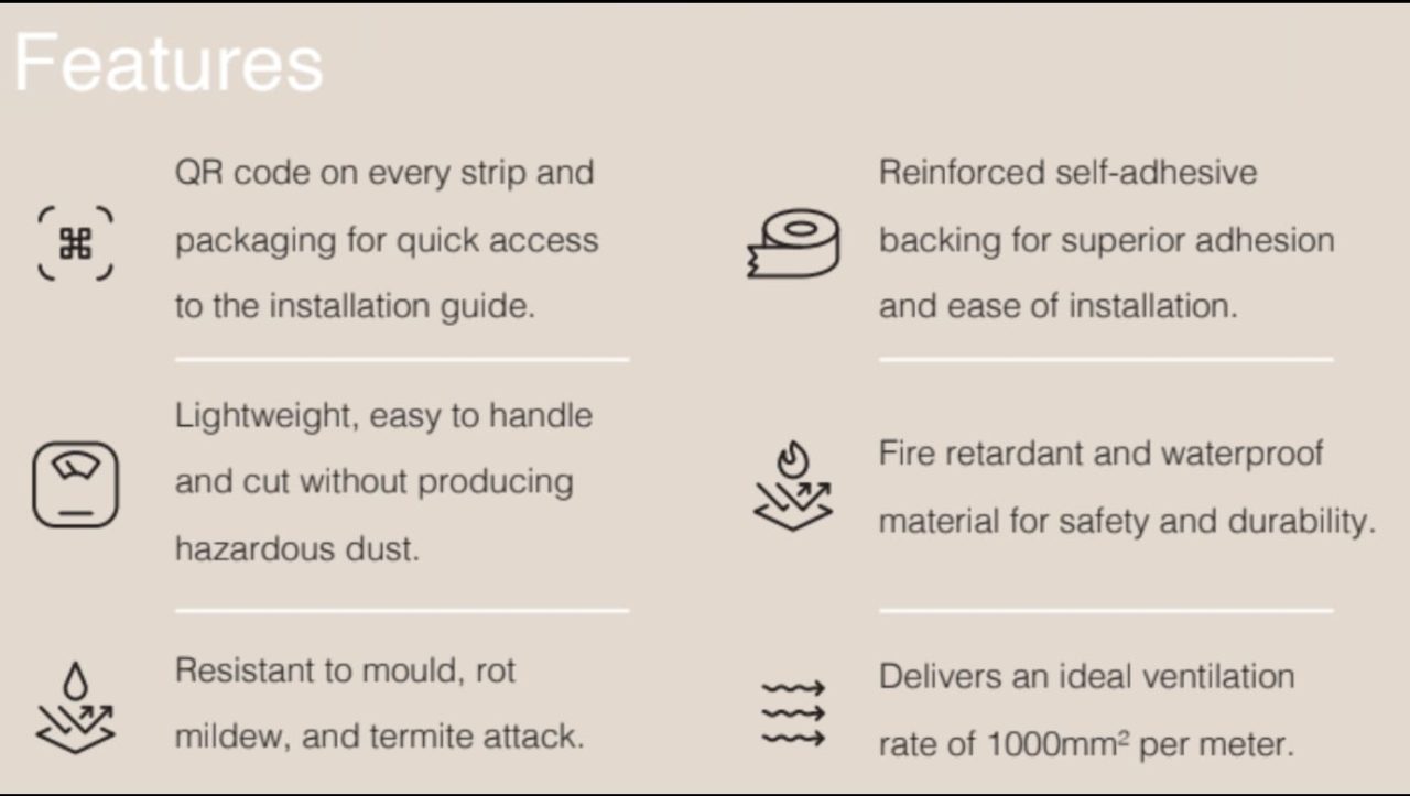 Cavi-Vent™ | Superior Cavity Closer Batten